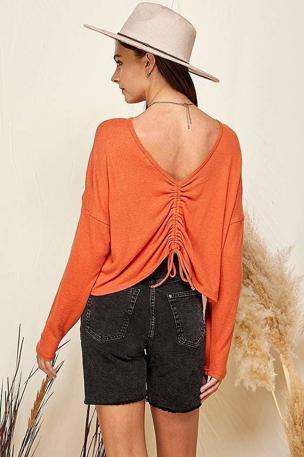 Falling For You Tie Back Sweater – Queens & Castles Boutique